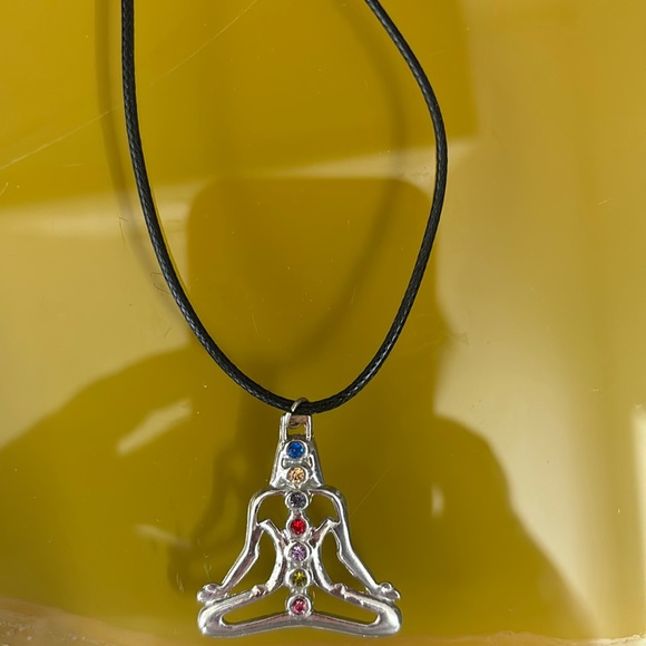 Accessories | Chakra Silver Necklace With Colored Gems That Represent ...